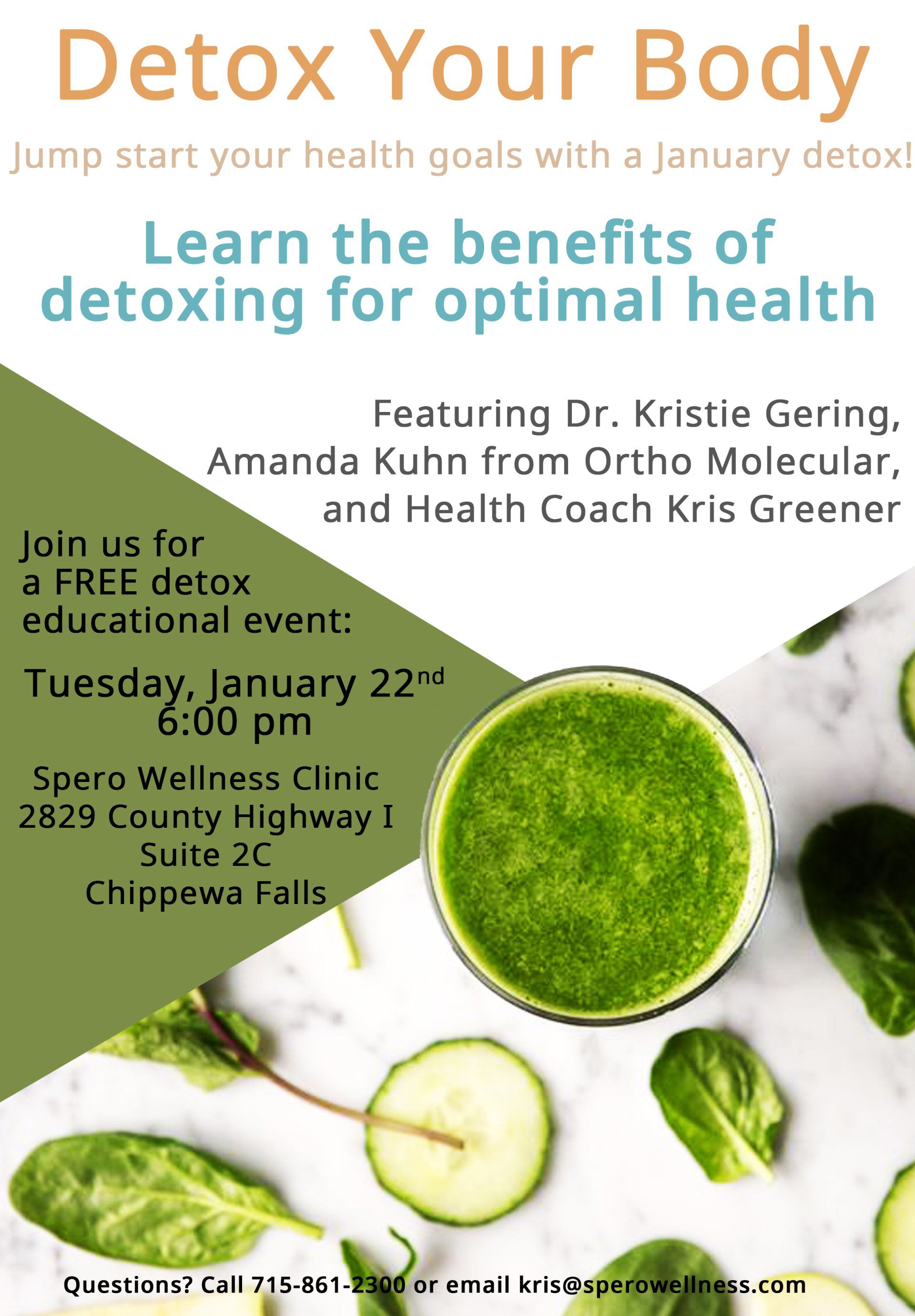 Join us for a FREE Detox Educational Event!