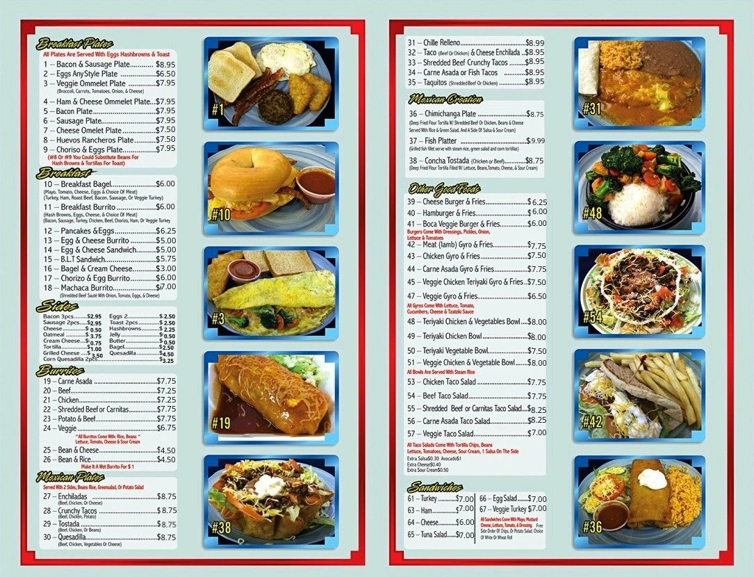 Cafe Society - Loma Linda, CA- 1Menu
