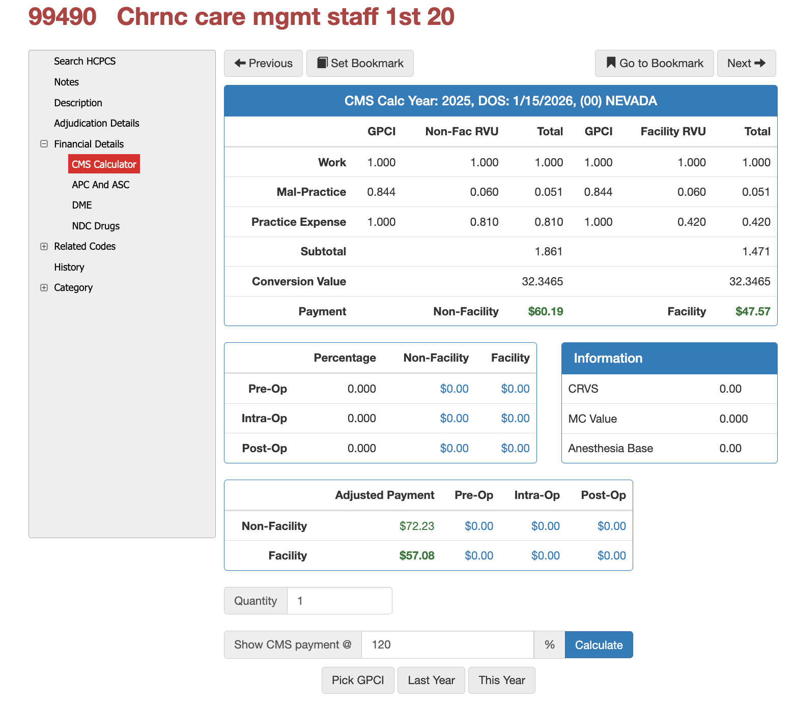 CPT Code 99490 - Chronic Care Management Staff 20