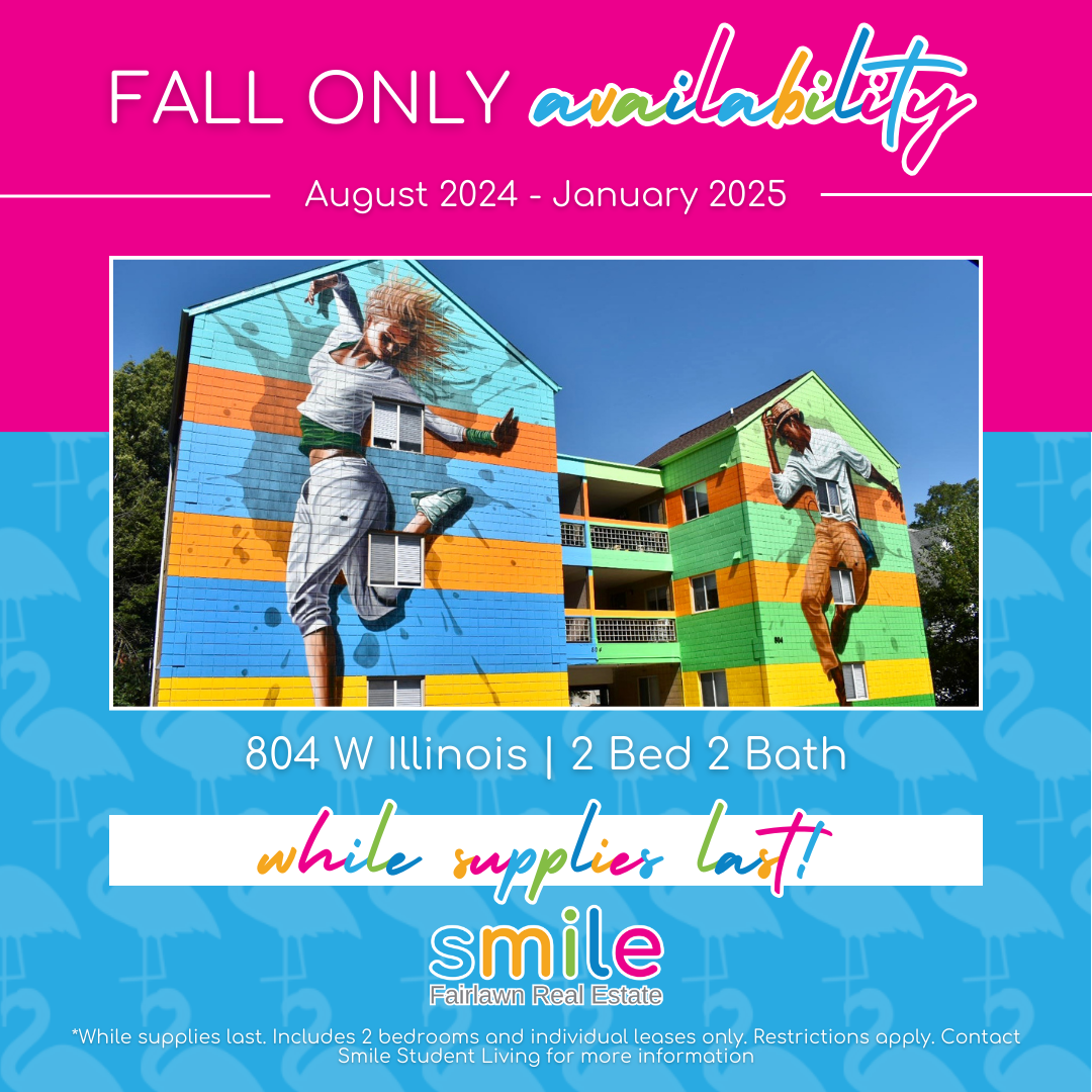 Leasing Specials! Smile Student Living