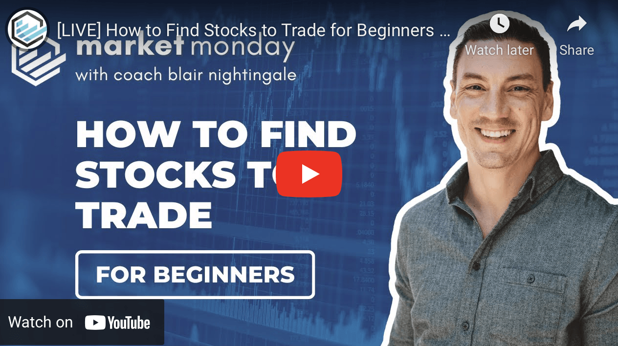 [LIVE] How to Find Stocks to Trade for Beginners || Market Monday