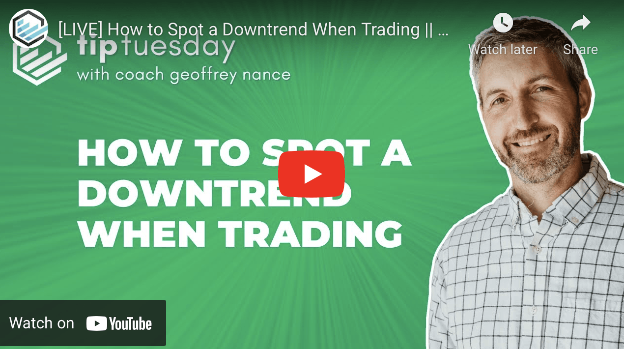 [LIVE] How to Spot a Downtrend When Trading || Tip Tuesday || Weekly ...