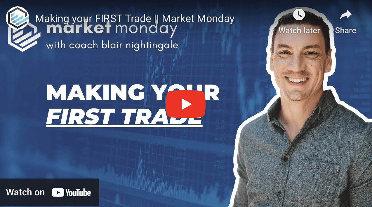 Making your FIRST Trade || Market Monday