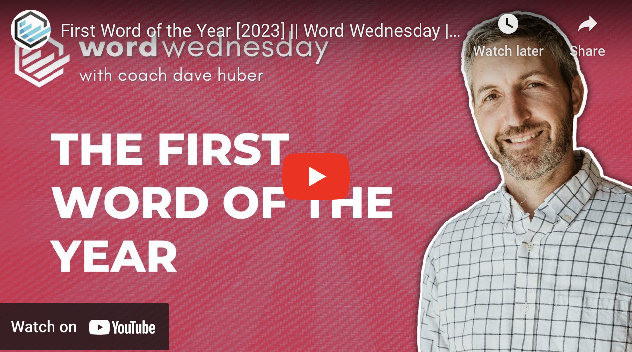 First Word of the Year [2023] || Word Wednesday || Weekly Encouragement ...