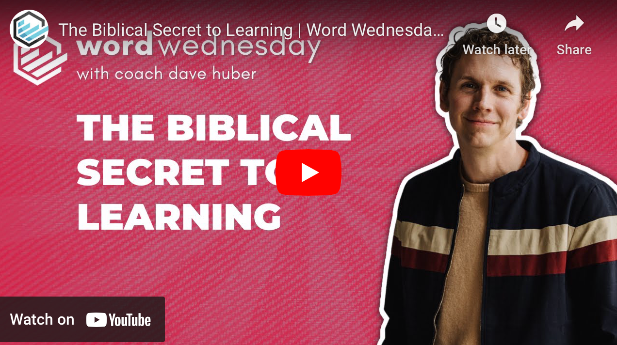 The Biblical Secret to Learning | Word Wednesday | Weekly Encouragement ...
