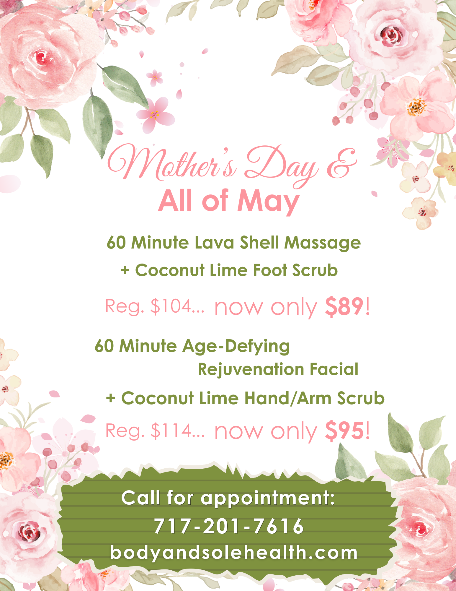 Massage Packages & Specials - Lancaster, PA | Body & Sole Reflexology ...