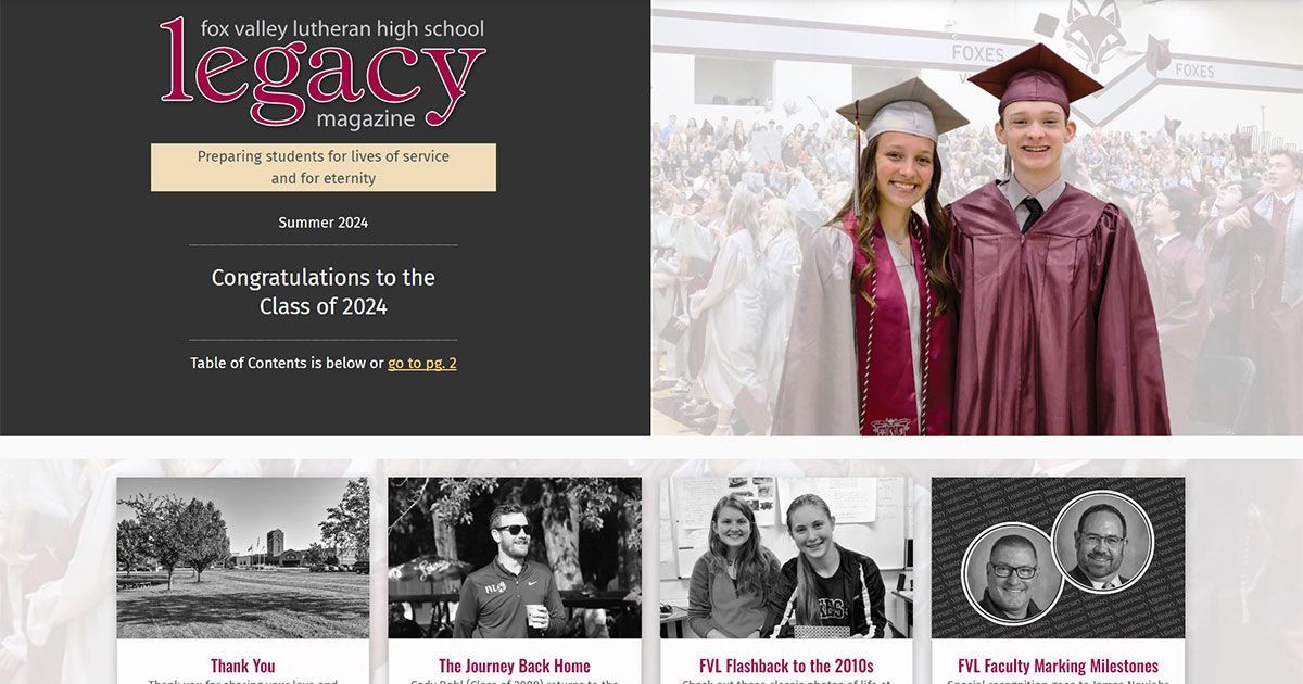 FVL Legacy Magazine - Summer 2024 - Cover