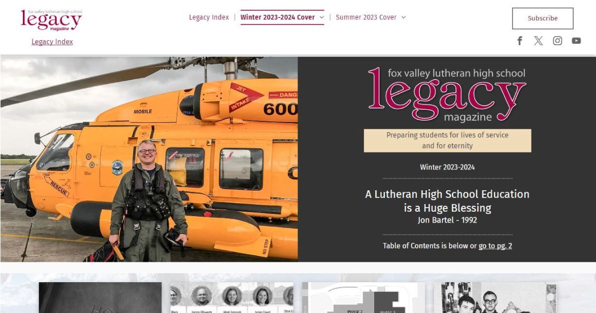 FVL Legacy Magazine - Winter 2023-24 - Cover