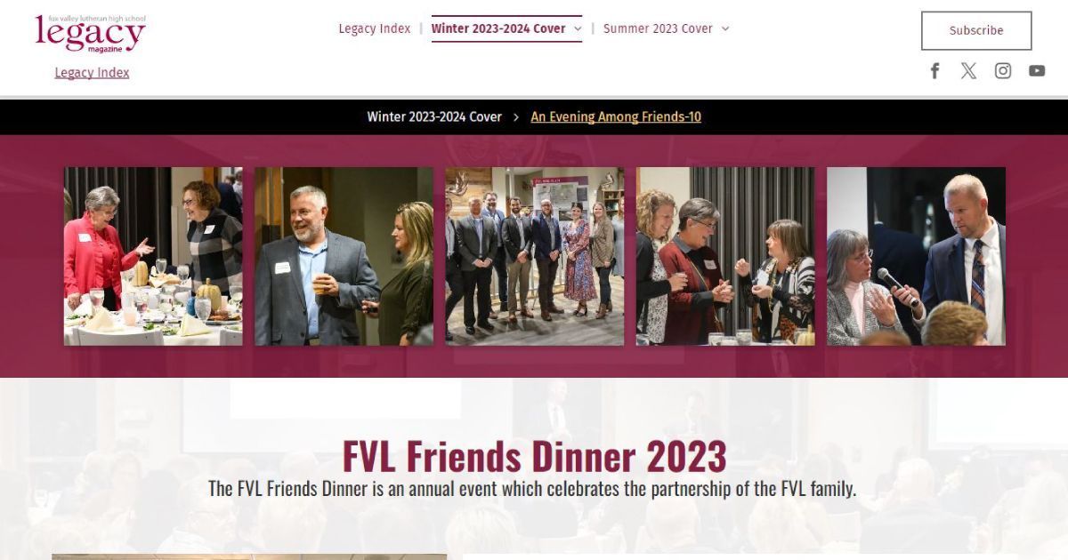 FVL Legacy - Winter 2023-24 - Friends Dinner