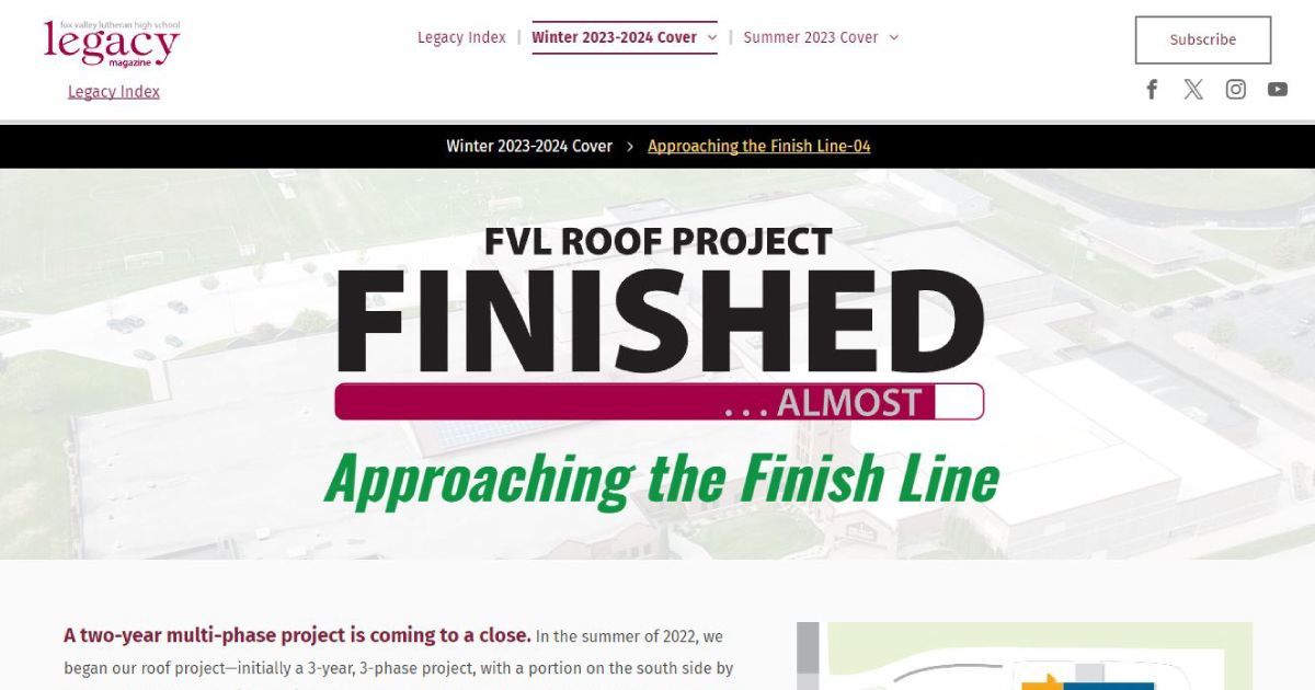 FVL Legacy - Winter 2023-24 - Roof Project