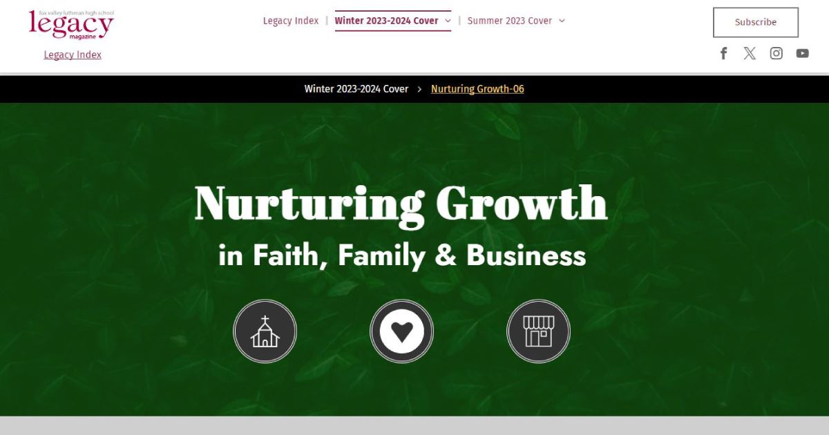 FVL Legacy - Winter 2023-24 - Nurturing Growth