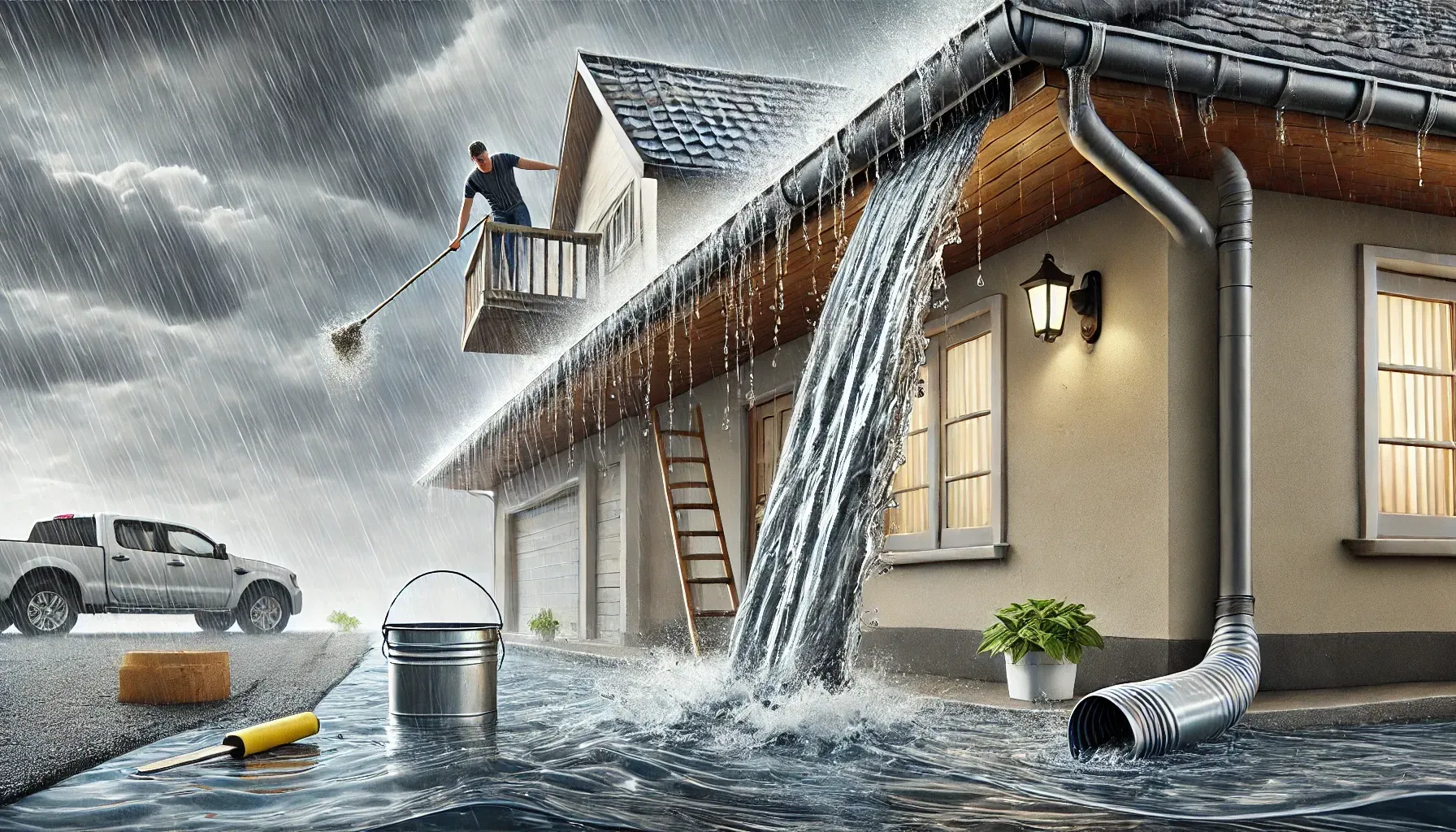 Why Do My Gutters Overflow in Heavy Rain? | Gutters4Less