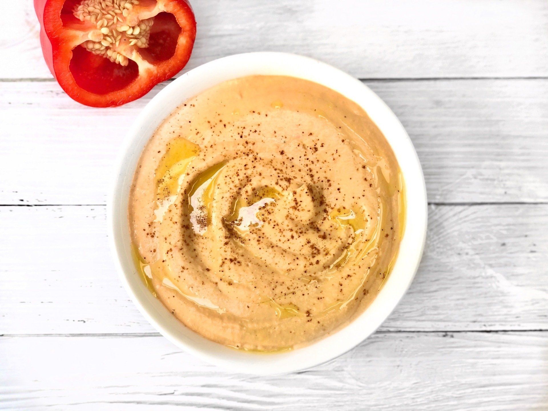 Recipe: Red pepper houmous