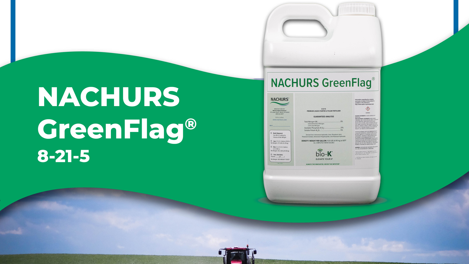 Maximize crop yield potential with NACHURS liquid fertilizers