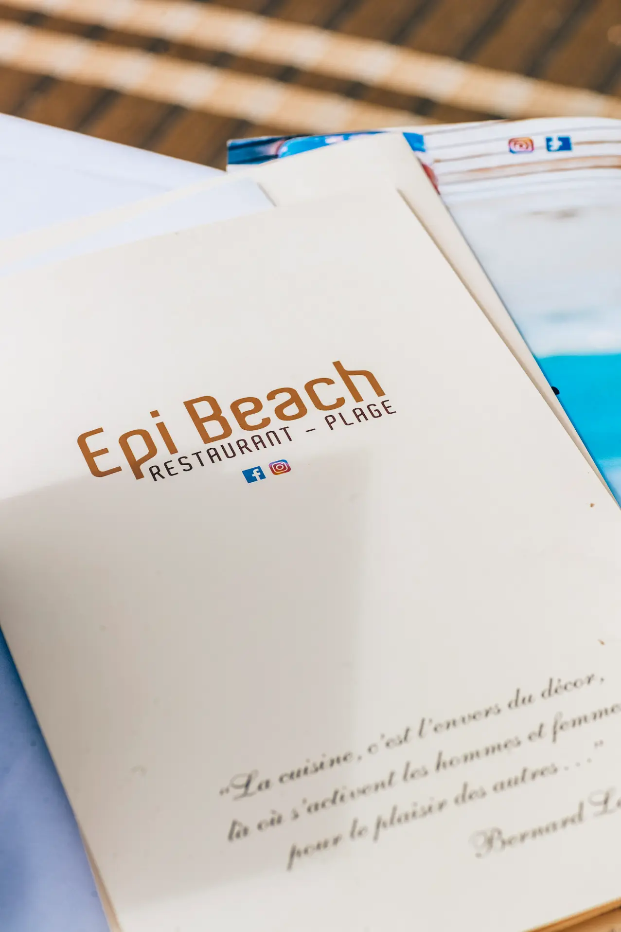 Réservation et contact de l'Epi Beach