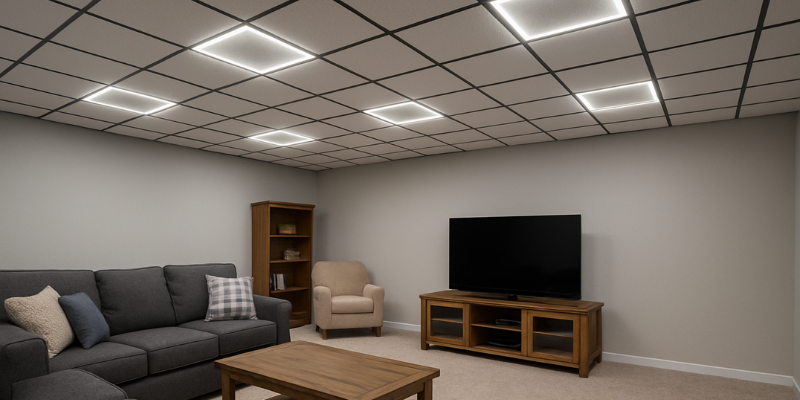 Transform a Drop-Ceiling with a Modern LED Lighting Installation