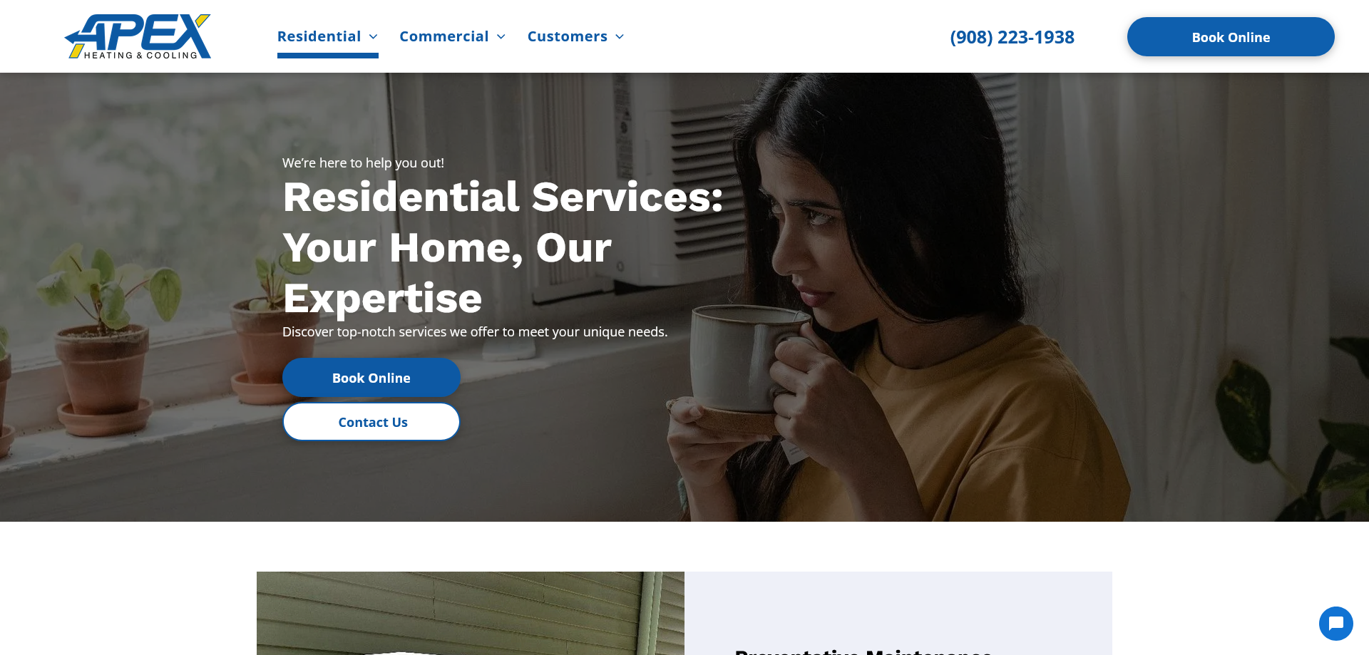 Residential HVAC Services | Apex Heating & Cooling