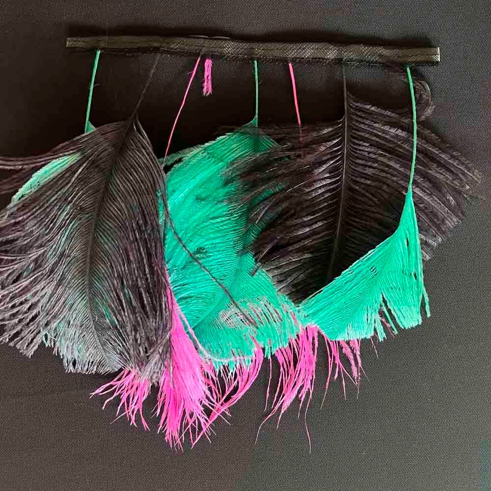 Manufacturing any design with recycled natural feathers