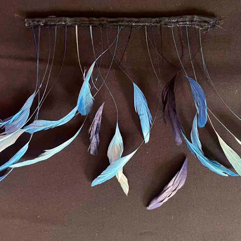 Manufacturing any design with recycled natural feathers