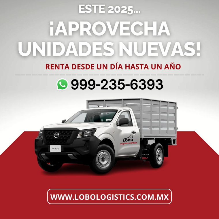 Renta de remolques y camionetas de carga en Mérida