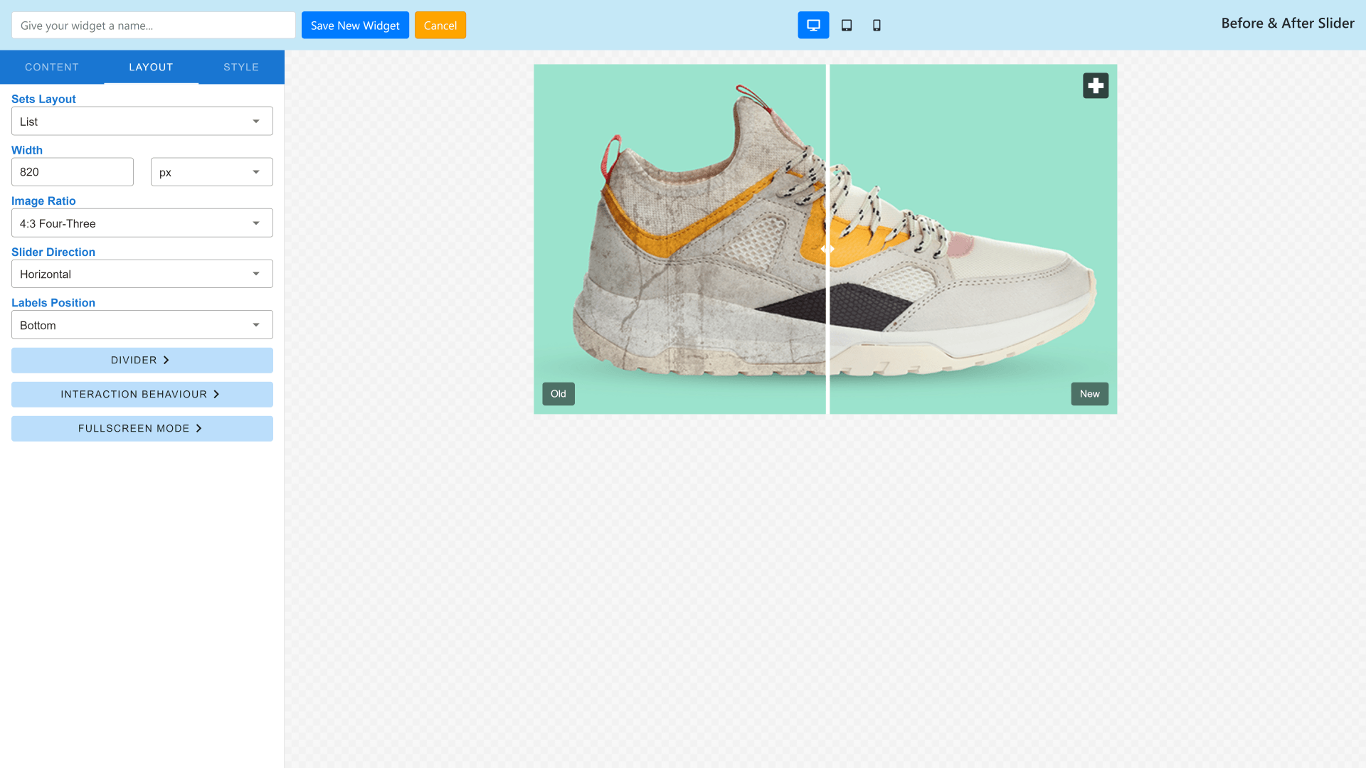 Before & After Slider