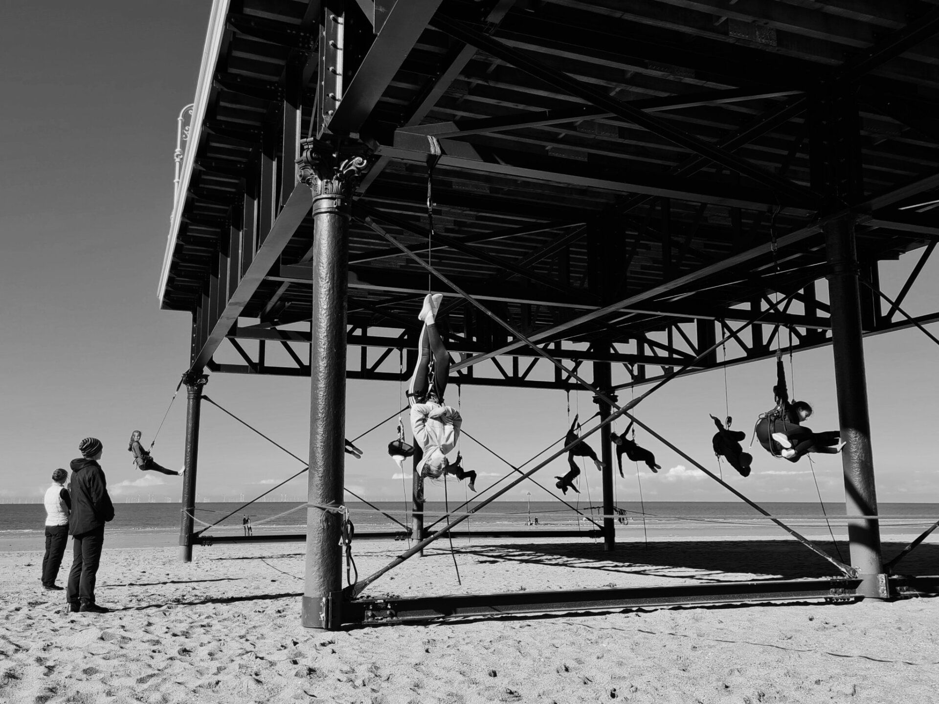 Vertical Dancing Under The Pier!