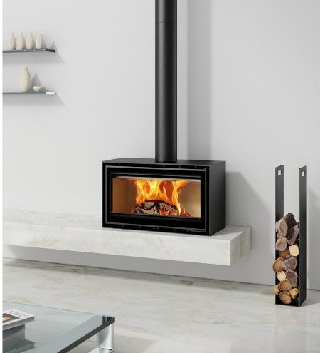 ADF Linea 85 Freestanding wood heater, Landscape wood heater