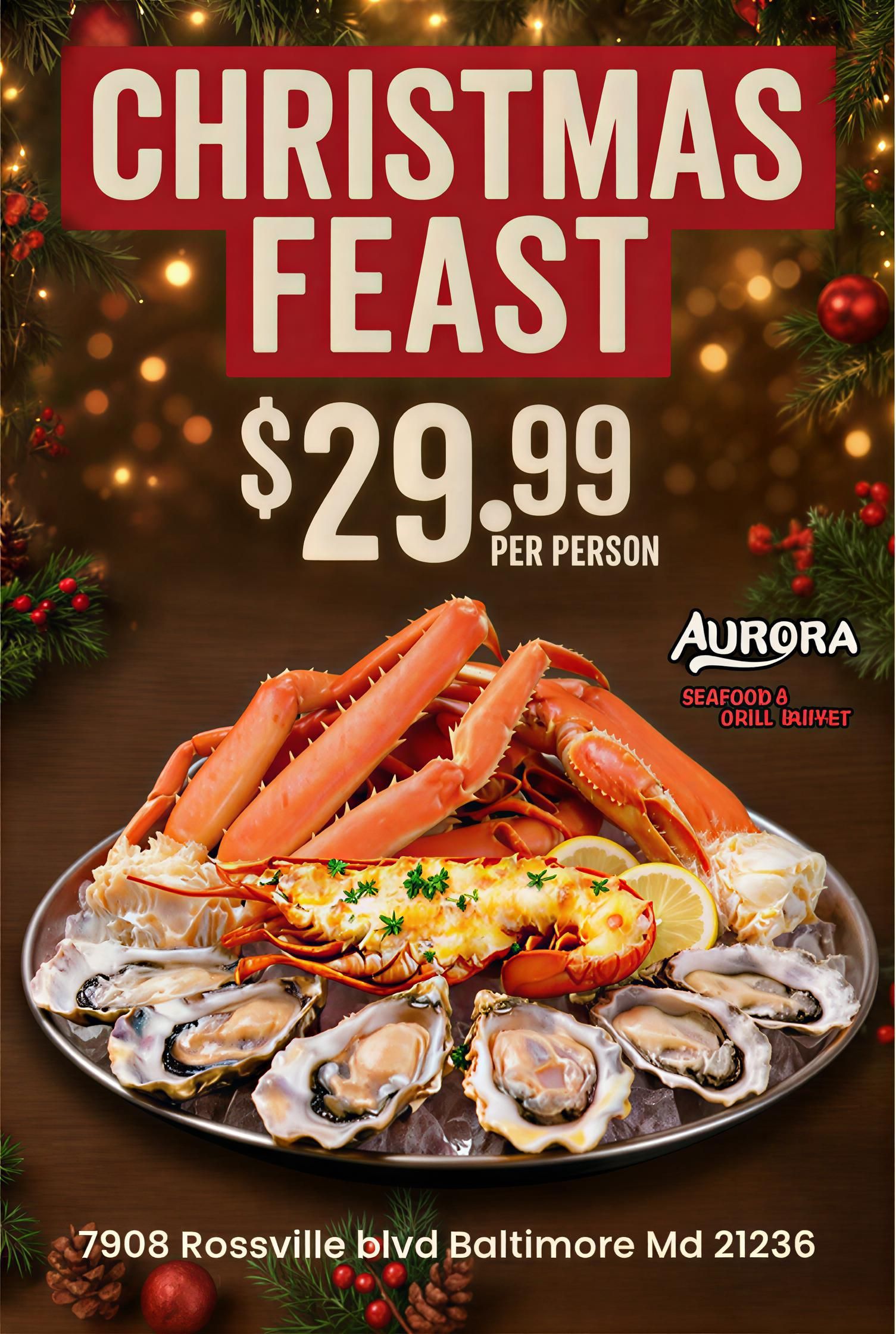 Aurora Seafood & Grill Buffet | Baltimore, MD