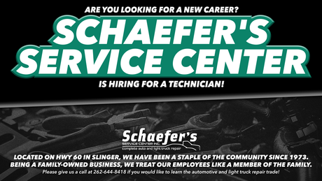 Schaefer's Service Center | Tire & Auto | Slinger, WI