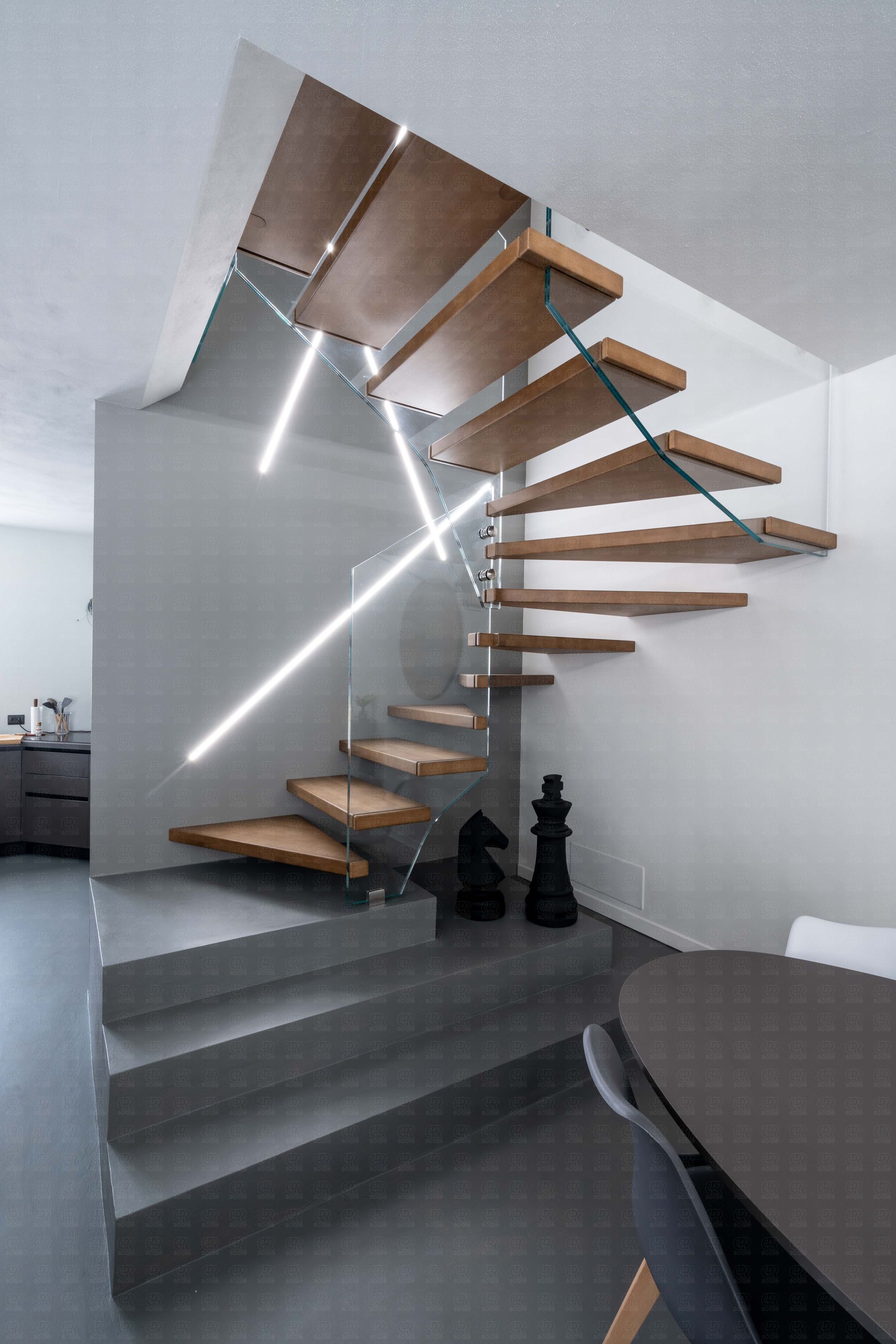 Scale in vetro moderne di design | Brescia, Castelcovati | C.P.R. Scale