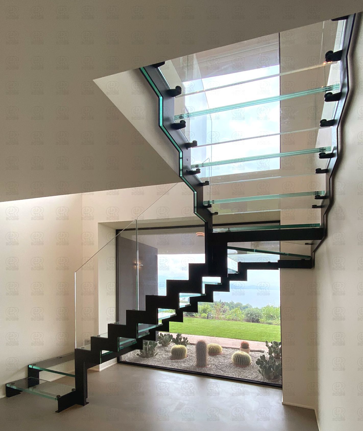Scale in vetro moderne di design | Brescia, Castelcovati | C.P.R. Scale