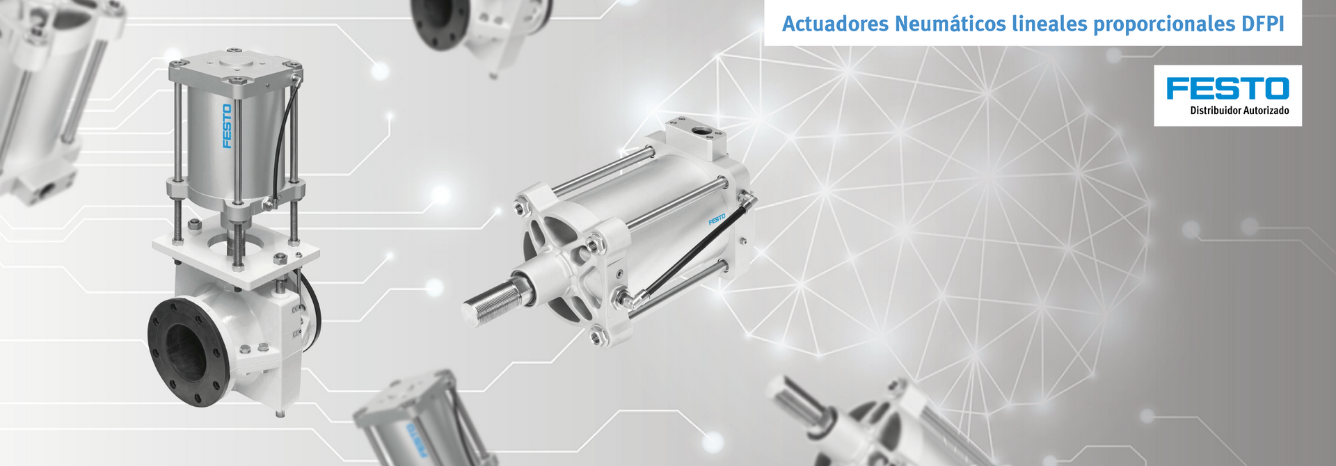 Actuadores Neumáticos Lineales Proporcionales DFPI - con posicionador interno