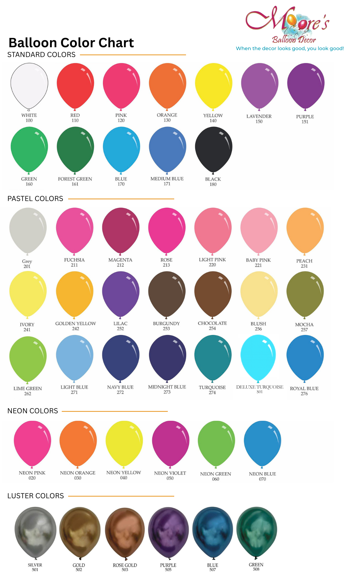Balloon Colors