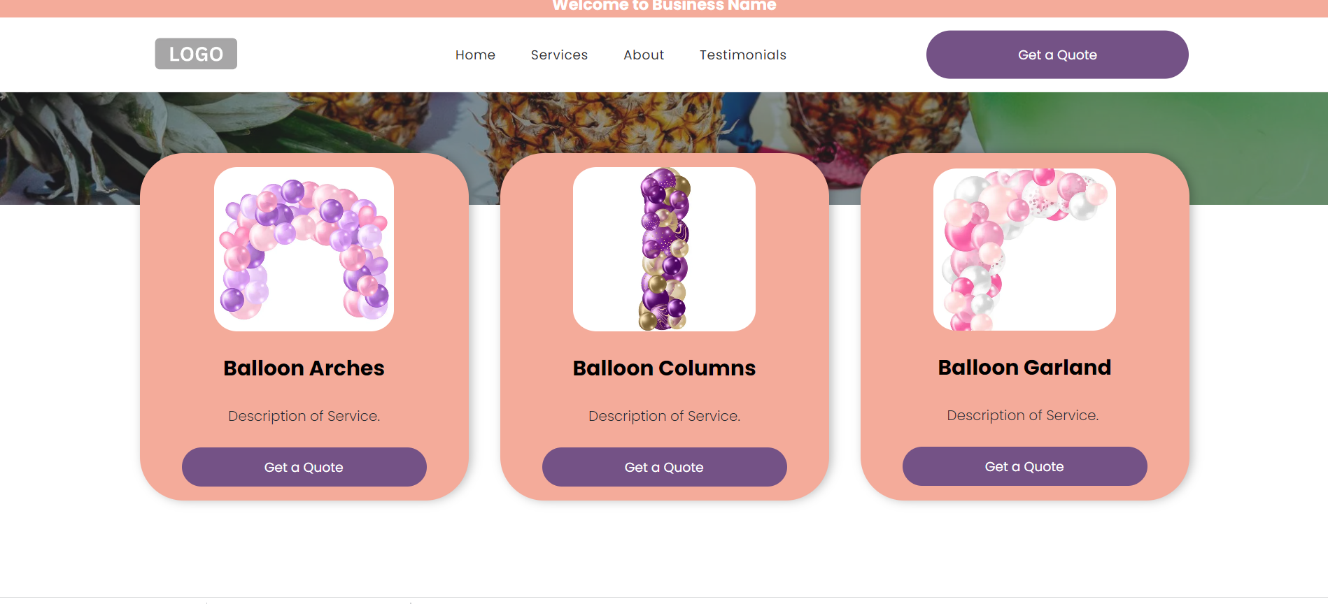 New Website Template - Hint of Iris