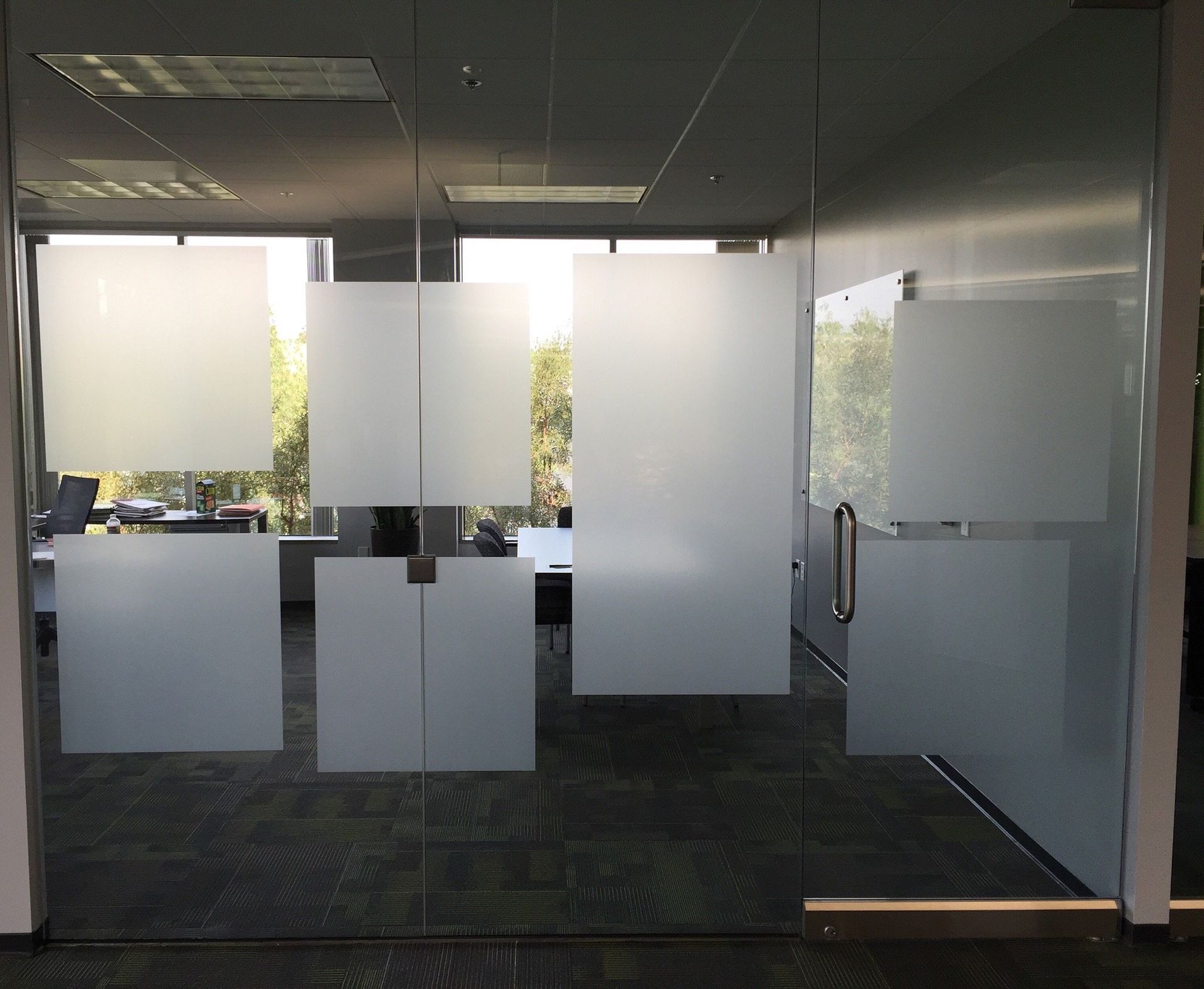 Decorative Window Film - Decorative Films - White Frost Window Tinting ...