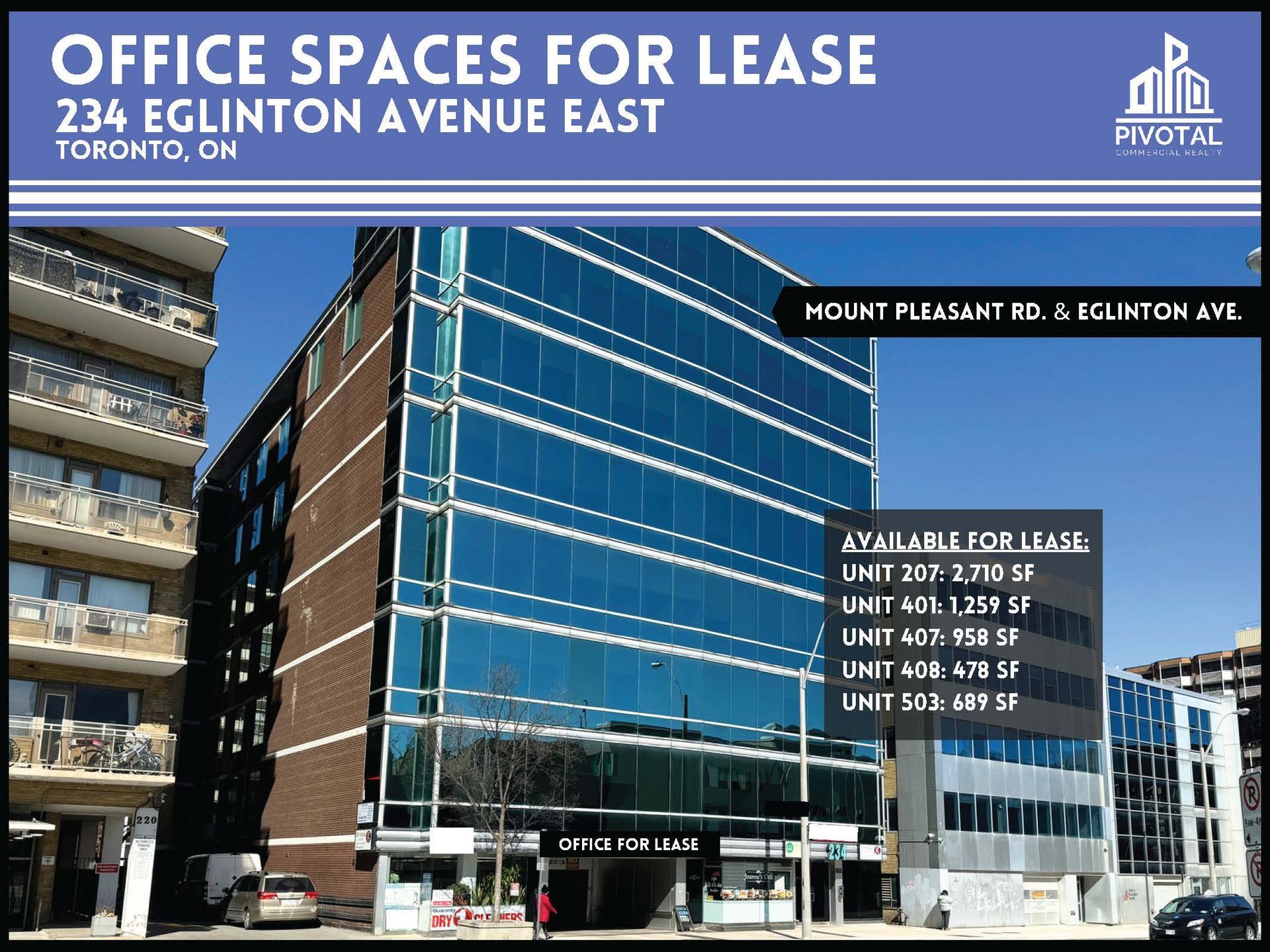 234 Eglinton Ave. E. | Toronto, ON | Pivotal Commercial Realty