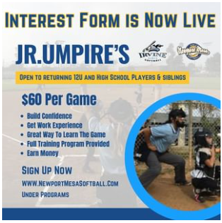 Irvine Girls Softball