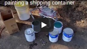 How to paint an 8x20 cargo container