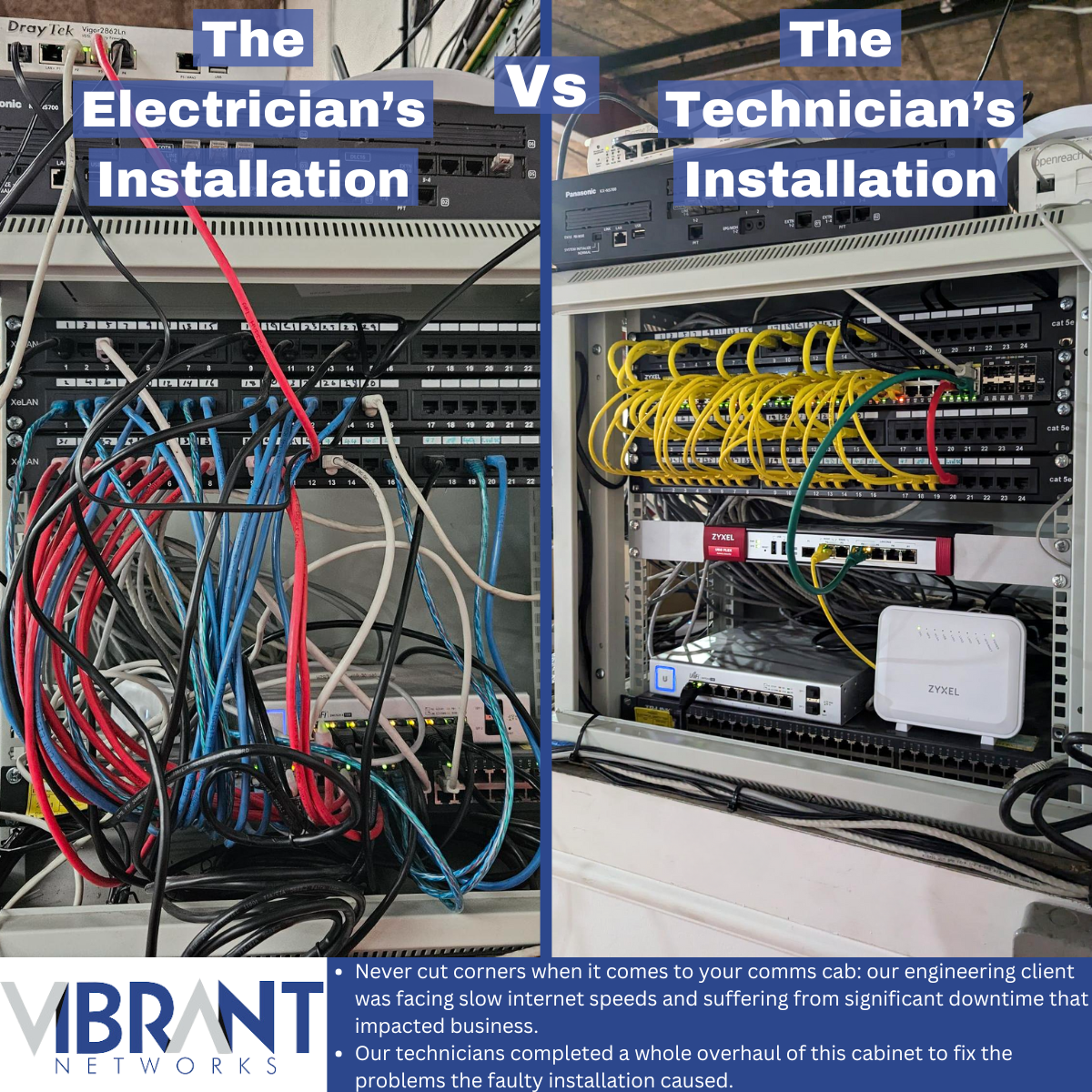Why electricians should not do cabling!