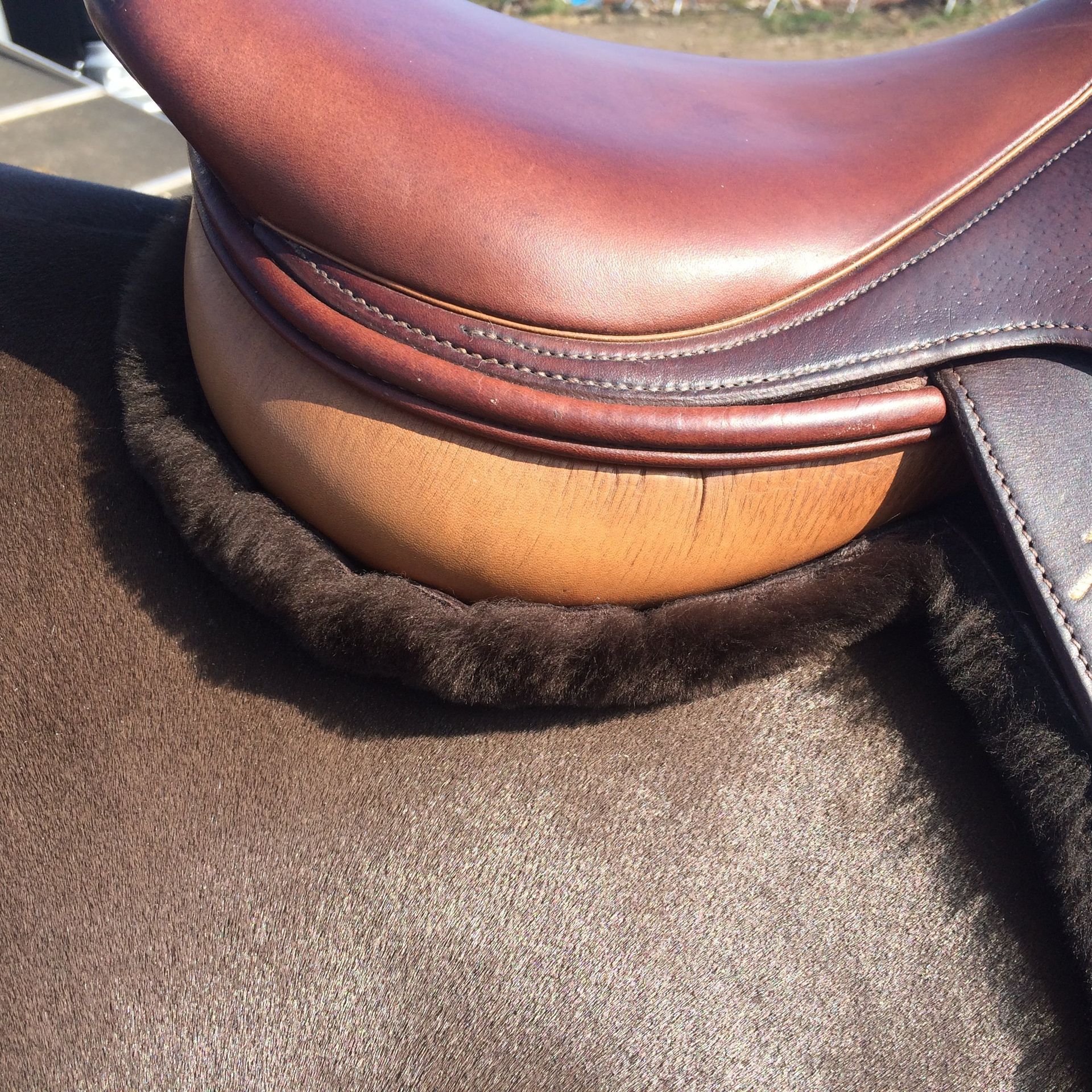 Pure sheepskin hand made numnahs created in The Wirral