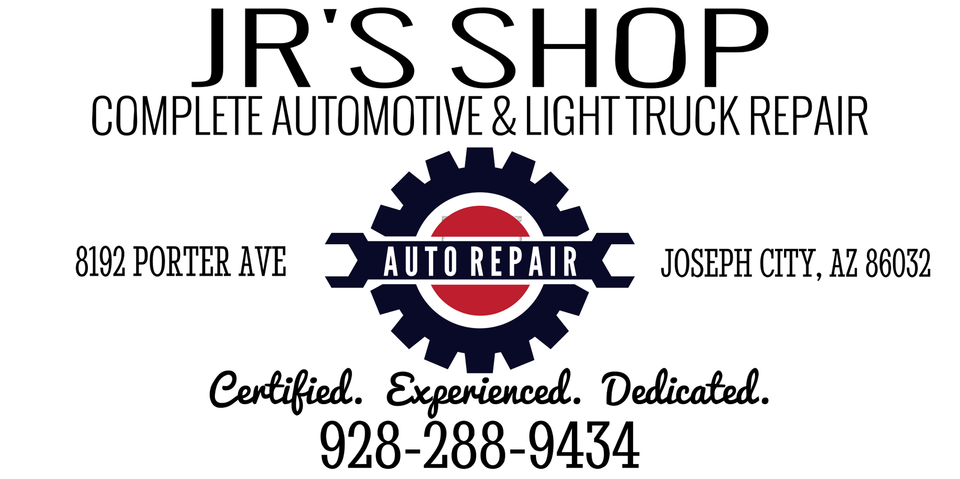 Jr's Shop | Auto Repair | Joseph City, AZ