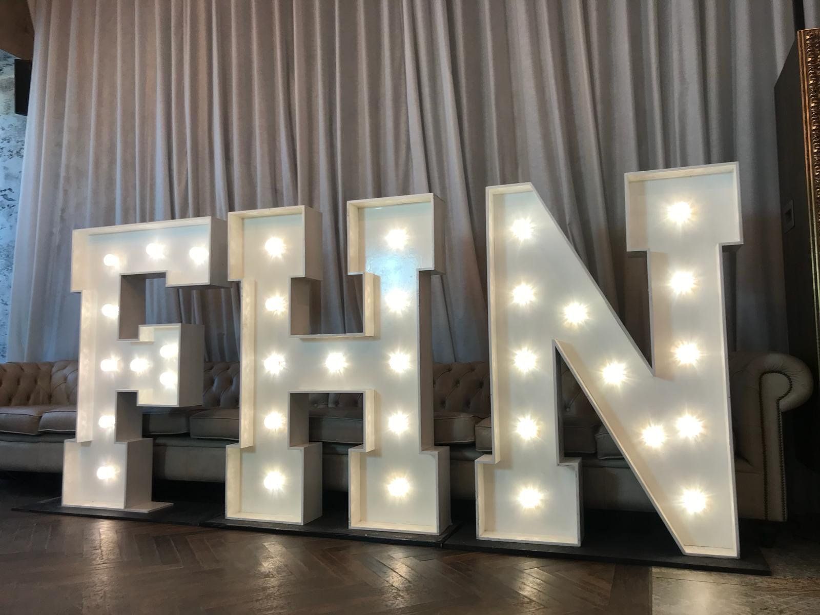 Light up letters Bolton, Lancashire, Ice Entertainment UK