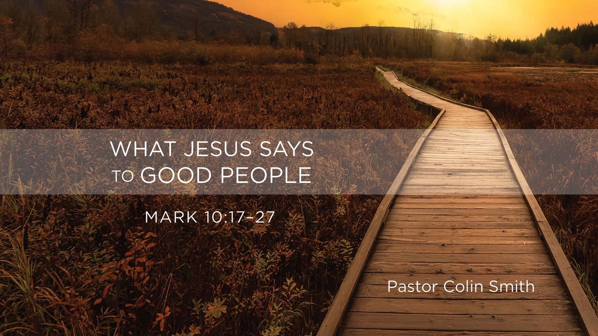 What Jesus Says to Good People