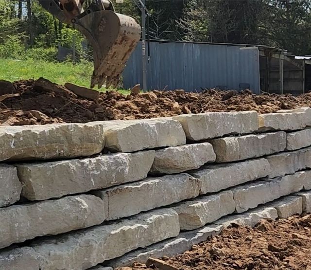 Limestone Retaining Wall Design Retaining Walls | Friesen Landscaping,