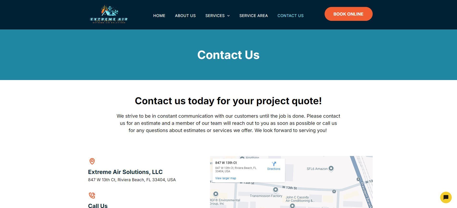 Contact Us | Extreme Air Solutions, LLC | Florida