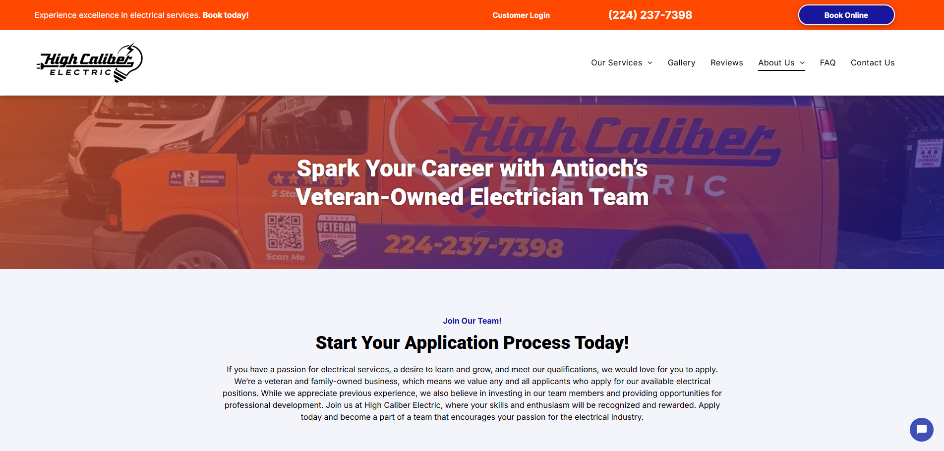 Careers in Electrical Services | High Caliber Electric