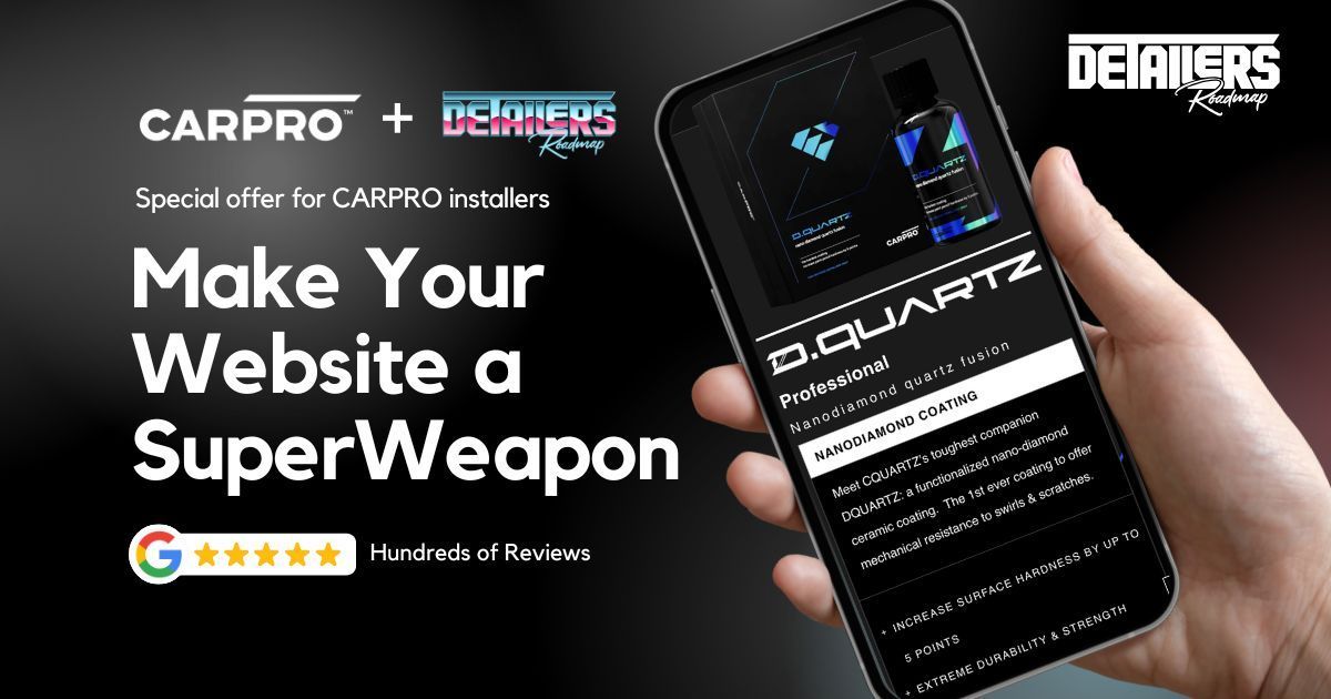 Website Design for CARPRO Installers | Detailers Roadmap
