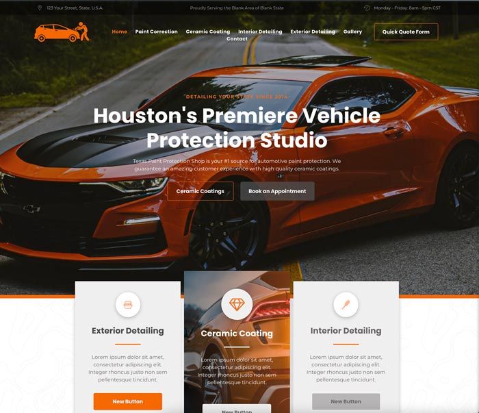 Our Detailer Website Designs | Detailers Roadmap