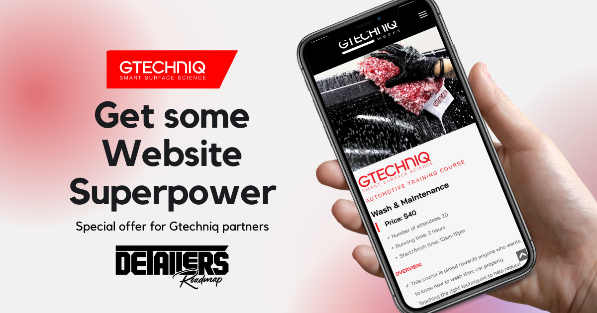 Gtechniq Website Design | Detailers Roadmap