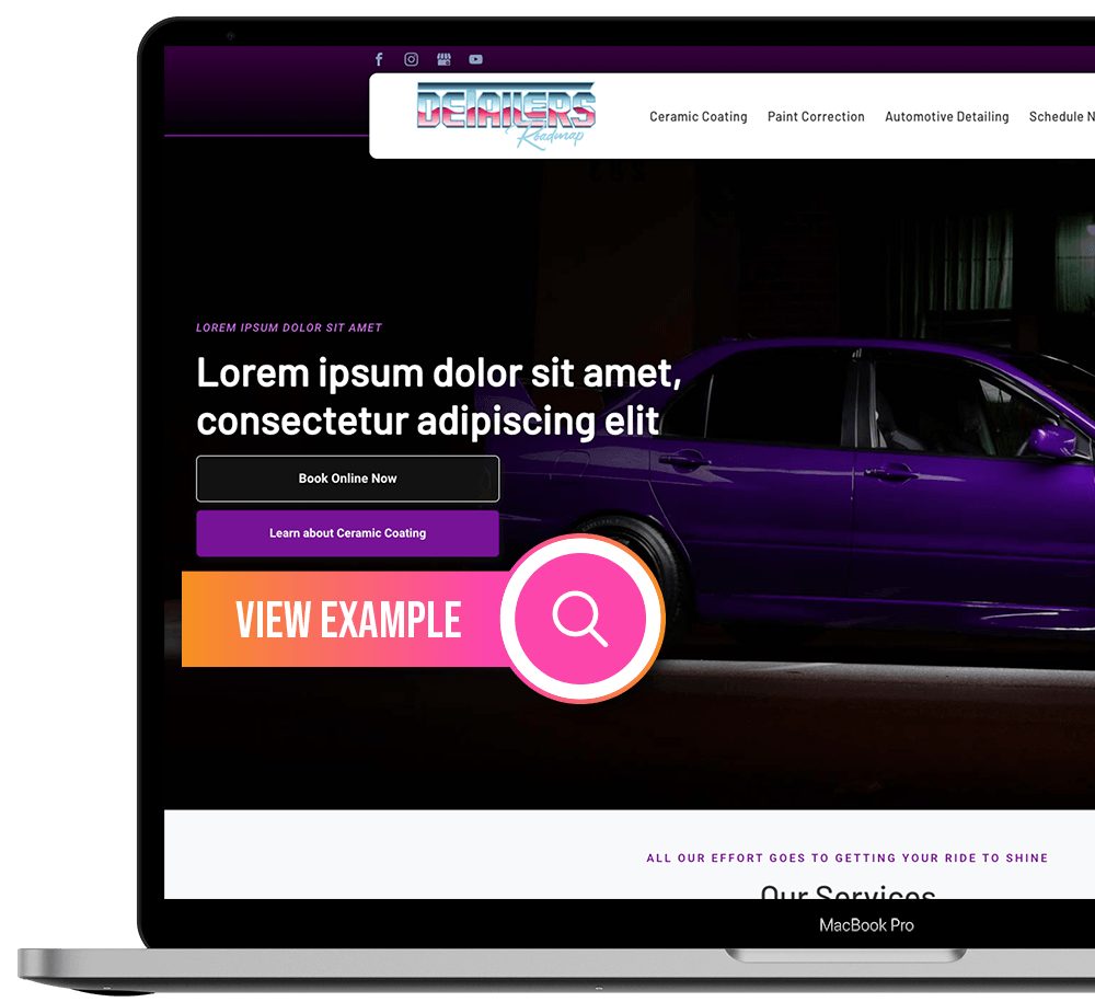 Vice Website Design Skin | Detailers Roadmap
